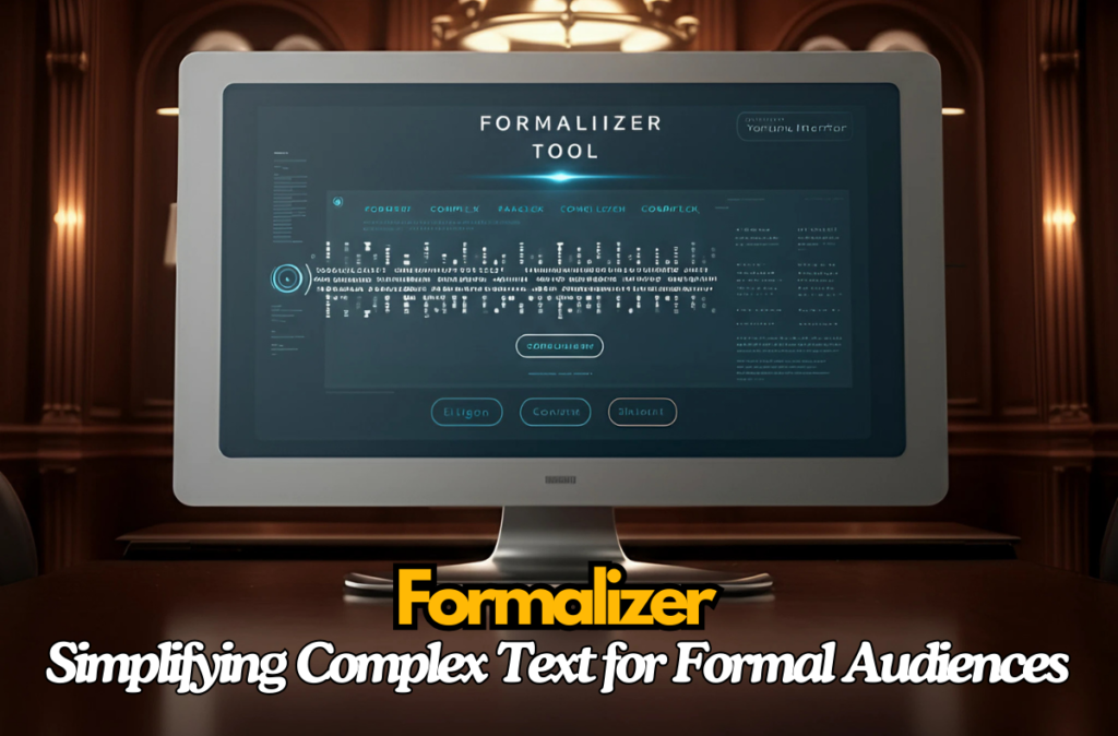 Formalizer: Simplifying Complex Text for Formal Audiences - Coruzant ...