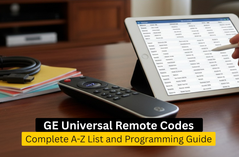 GE Universal Remote Codes A-Z List & Programming Guide