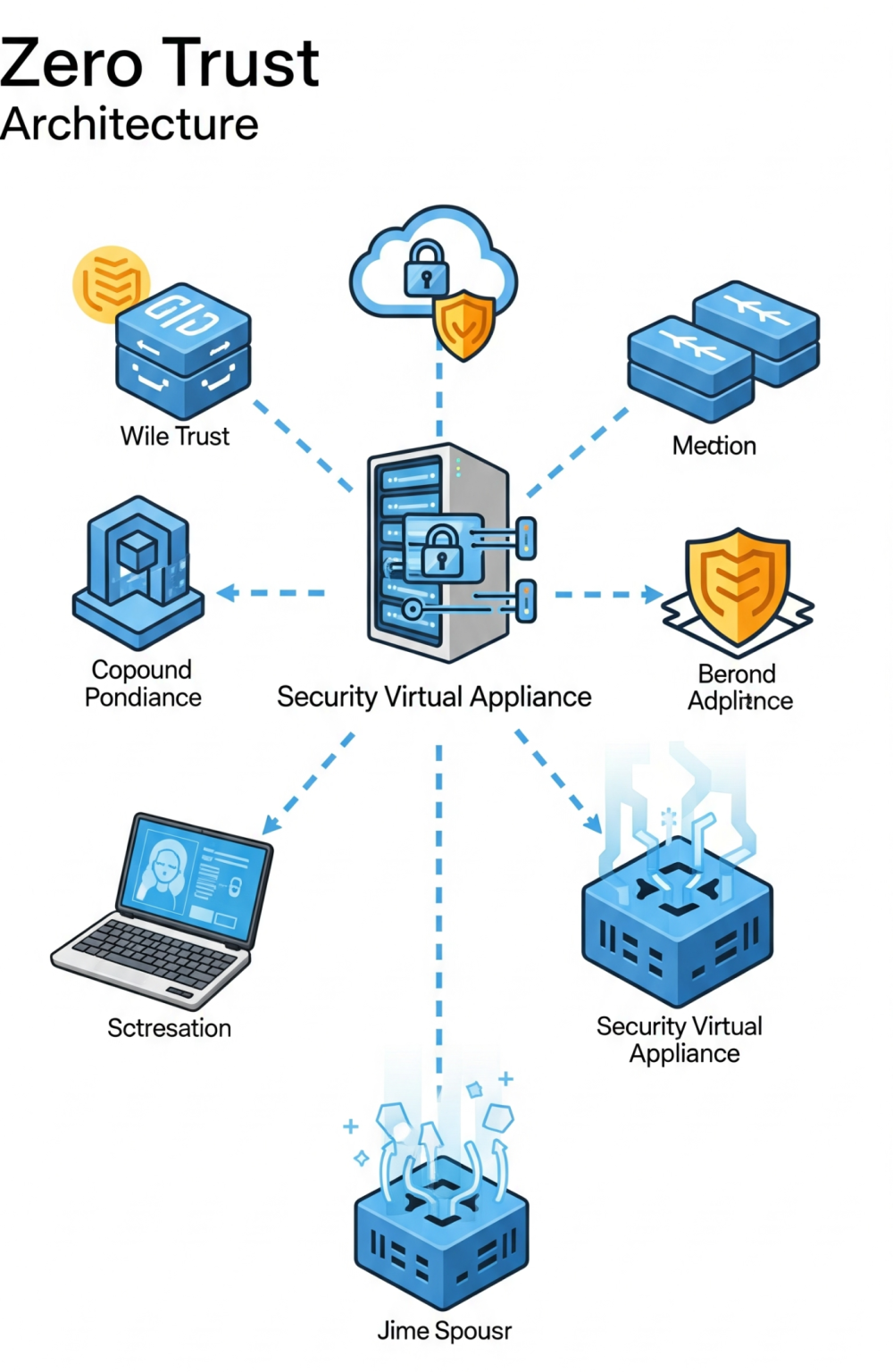 Security Virtual Appliance in Zero Trust Architectures