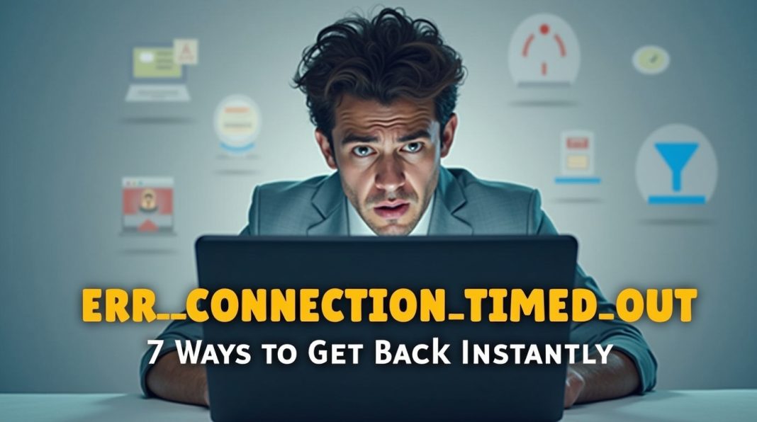 ERR_CONNECTION_TIMED_OUT: 7 Ways Come Back Quickly