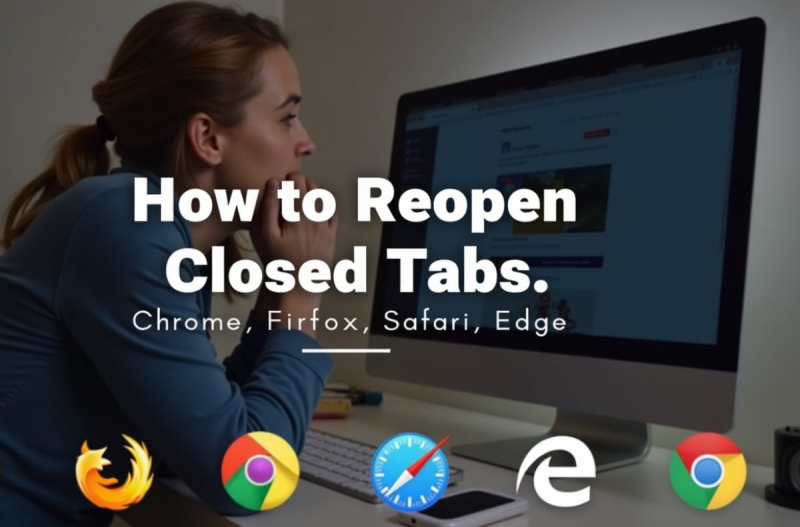 How to Reopen Closed Tab on Chrome/Firefox/Safari/Edge